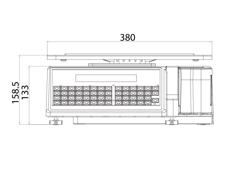 DIGI SM-320B digital weighing scale with a printer based